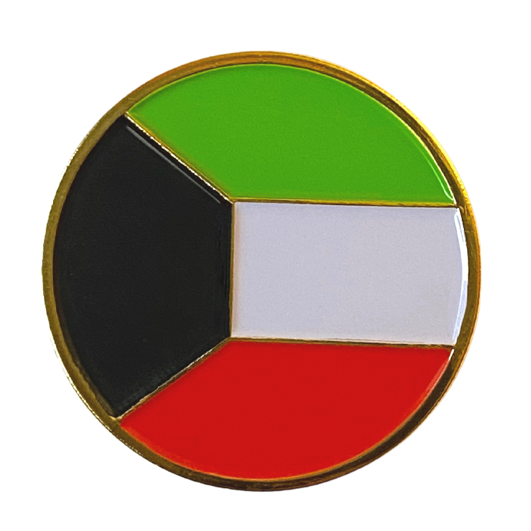 Kuwait Flag Magnet مغناطيس علم الكويت - The Pin Store