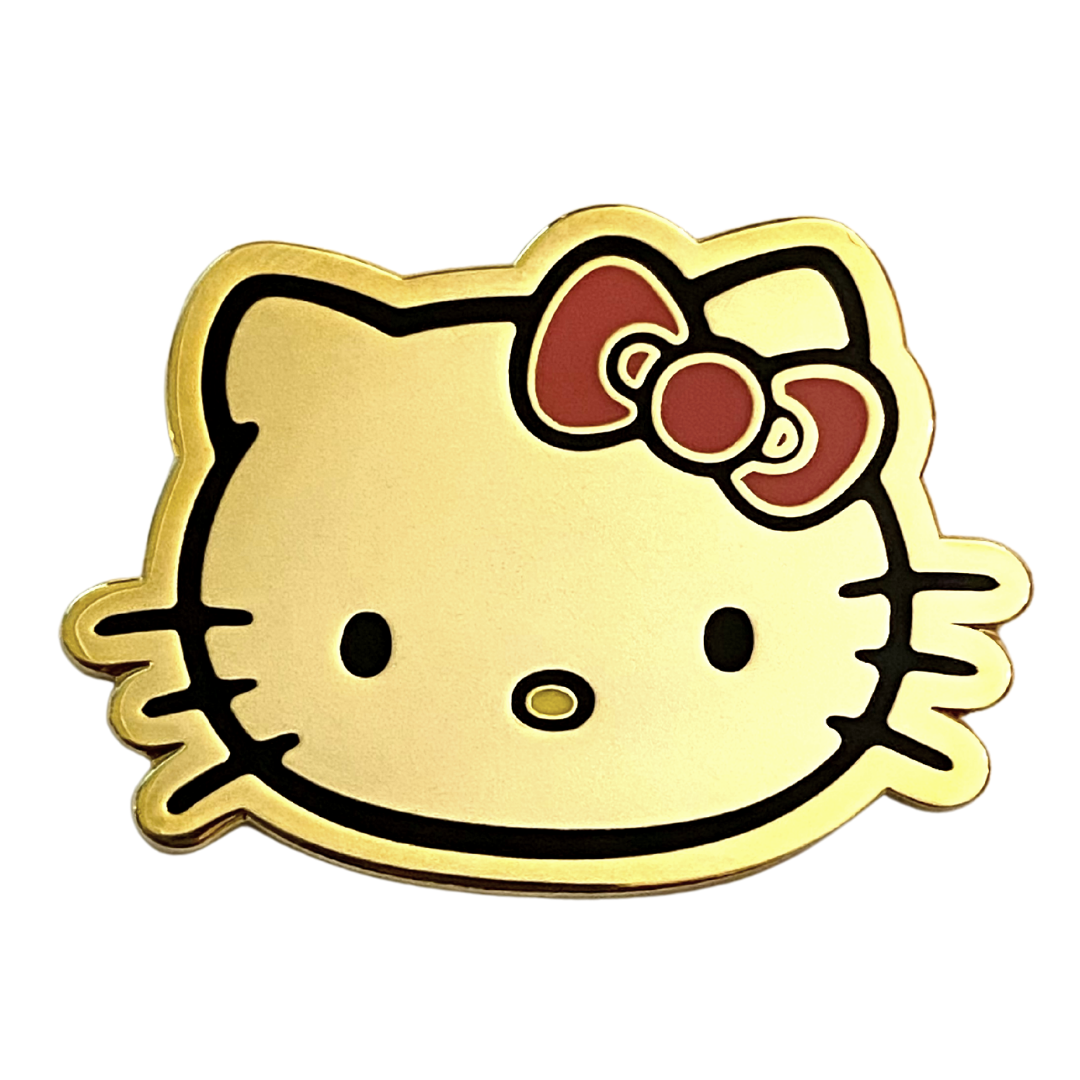 Hello Kitty Head ? Gold - The Pin Store